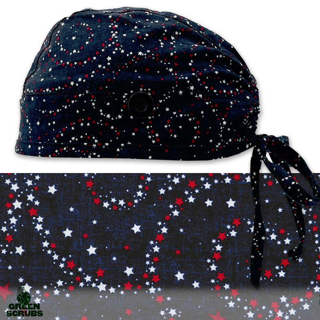 Leprechauns Sky Skull Scrub Cap Surgical Scrub Hats by Green Scrubs at ...