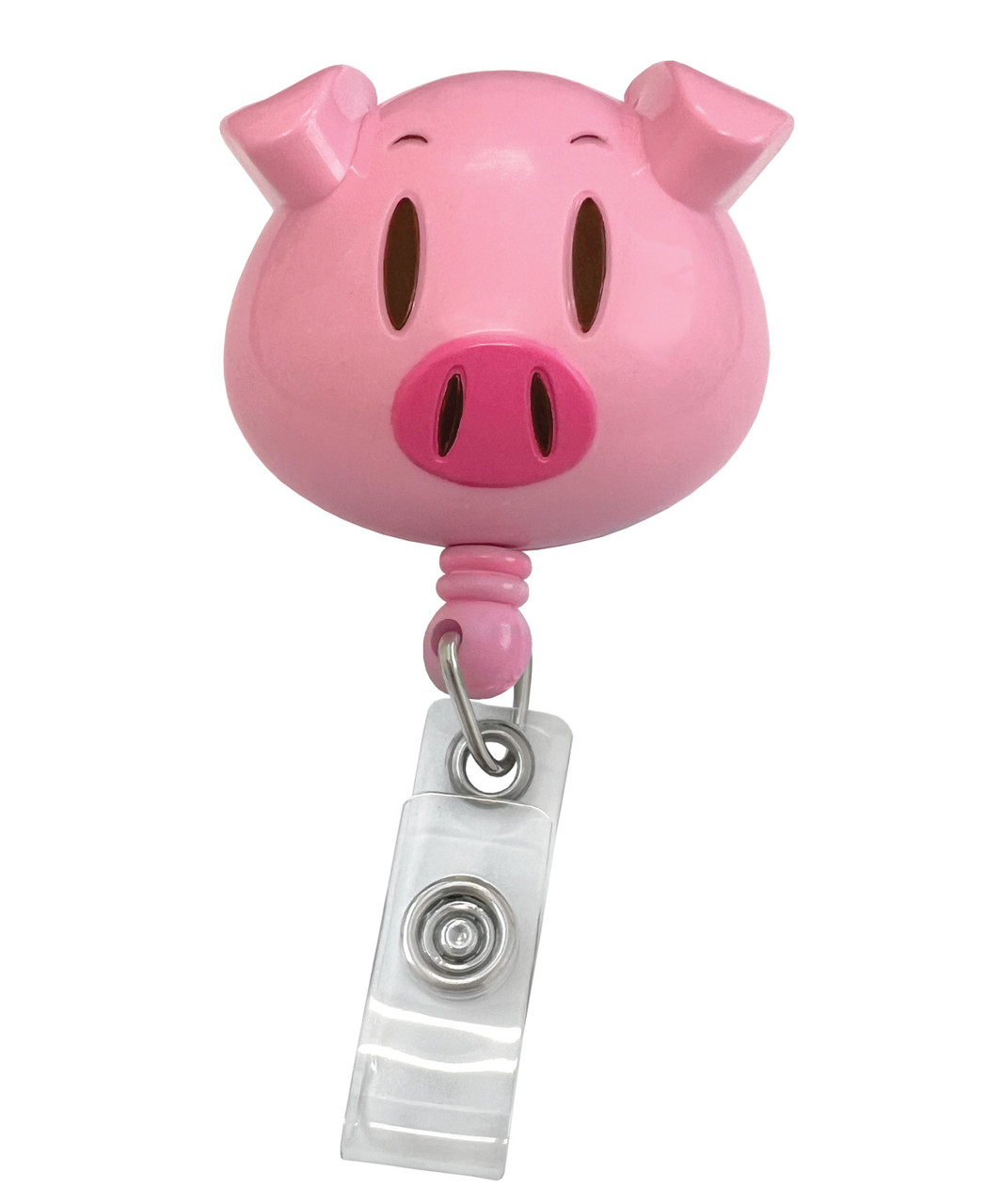 Prestige Medical S14 - Retracteze ID Holder - Pig - Green Scrubs