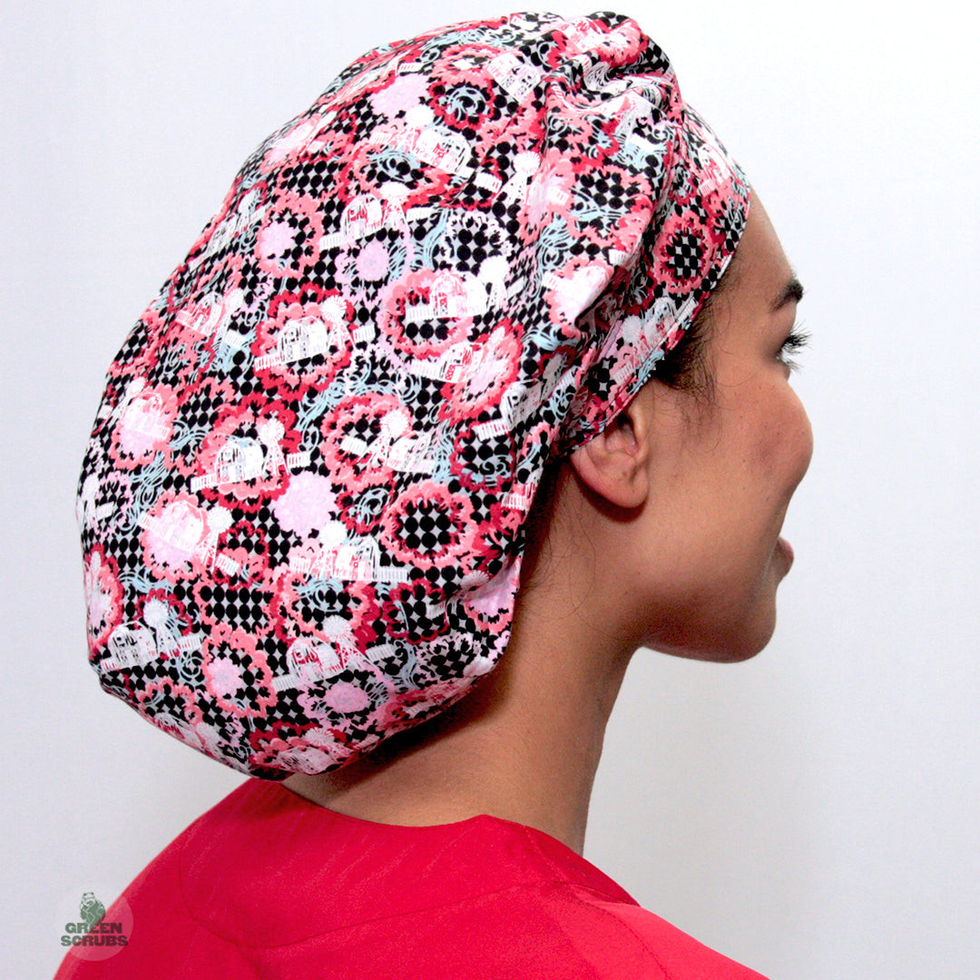 All In Bouffant Hat Scrub Hats by Green Scrubs | GreenScrubs.com