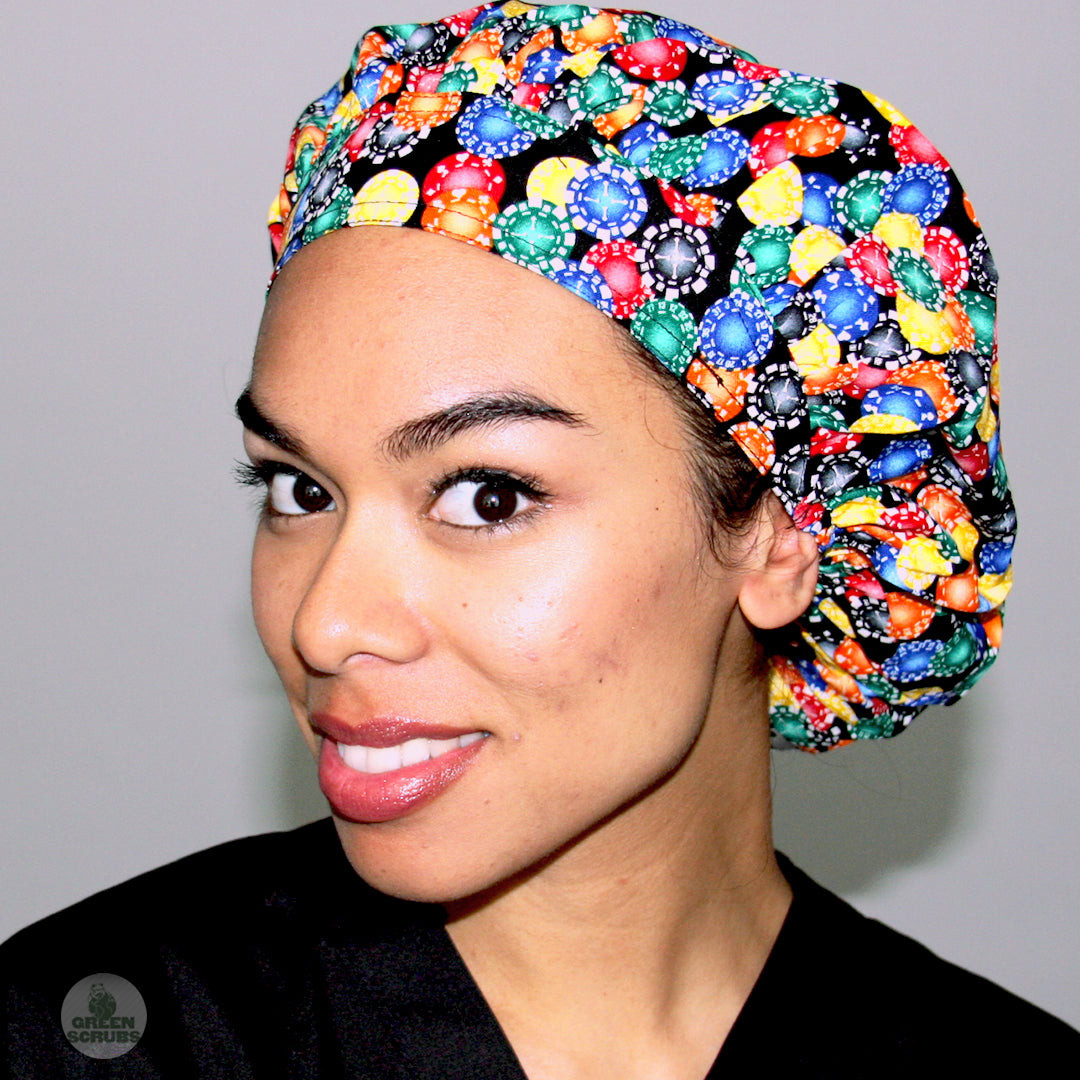 Picasa Bouffant Hat Scrub Hats by Green Scrubs | GreenScrubs.com