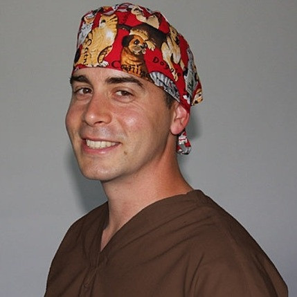 Hang 10 Surfer Navy Scrub Hats Surgical Caps by Green Scrubs at ...