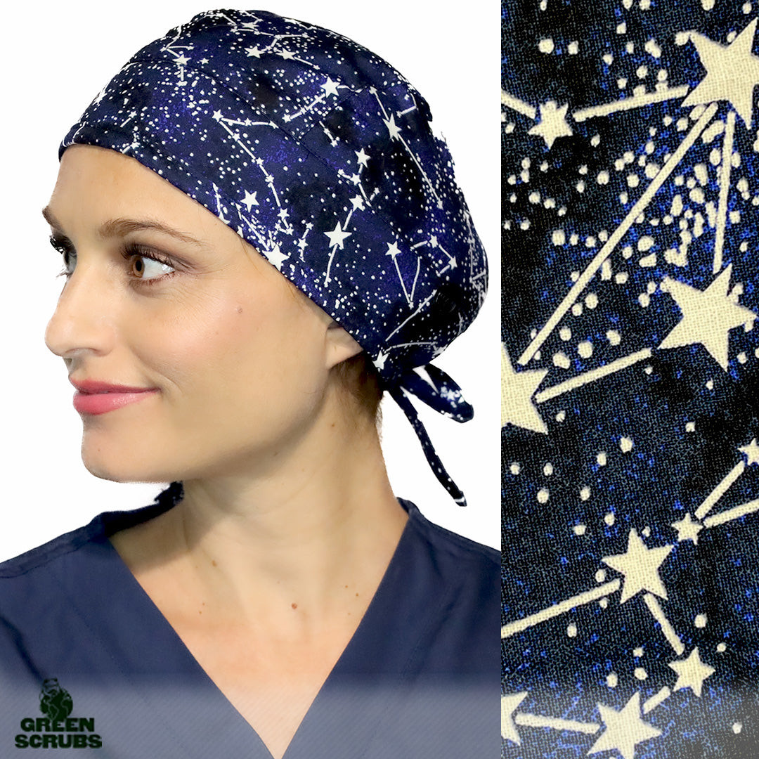 Leprechauns Sky Skull Scrub Cap Surgical Scrub Hats by Green Scrubs at ...