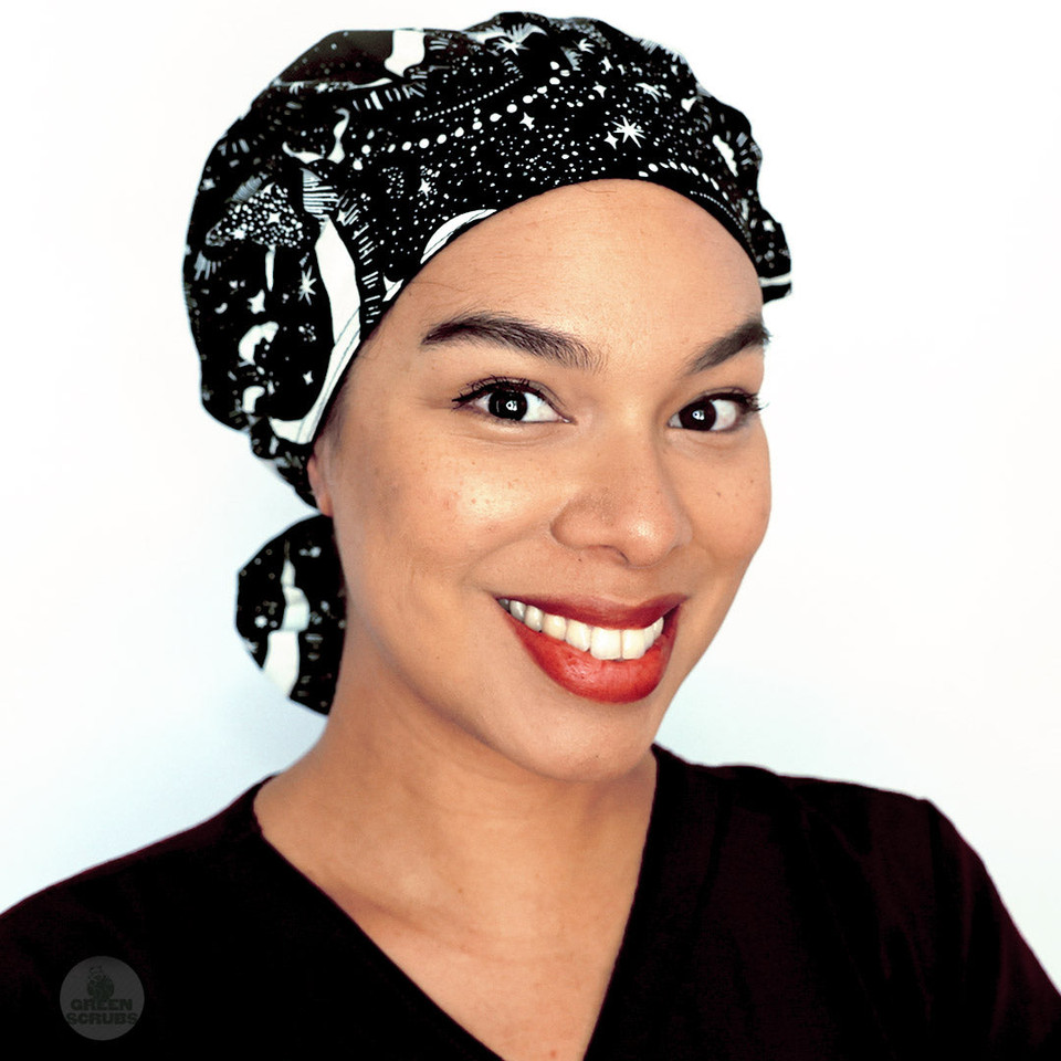 Humerus Super Tie Scrub Hats by Green Scrubs at GreenScrubs.com