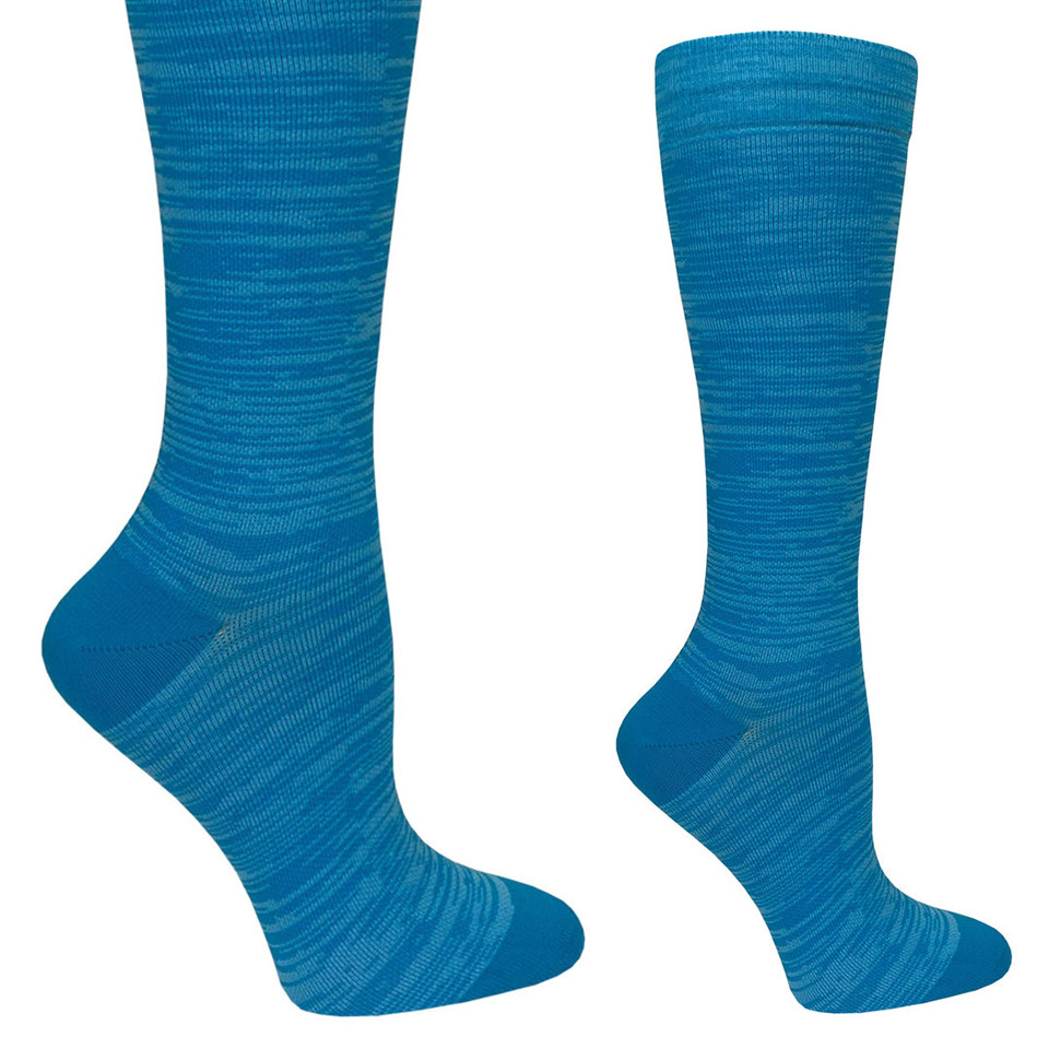 Prestige Medical 386 - 12" Premium Compression Socks - Blue Heart ...
