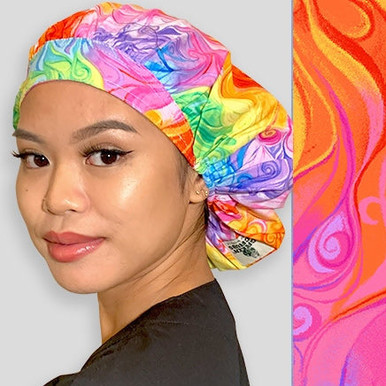 Spectral Spectra Bouffant Surgical Hats by Green Scrubs | GreenScrubs.com