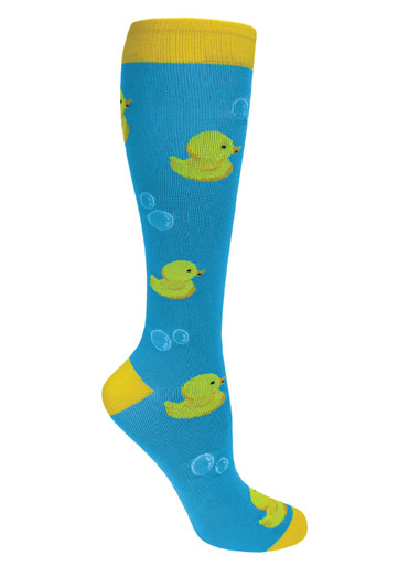 Prestige Medical 386 - 12" Premium Compression Socks - Yellow Ducks and ...