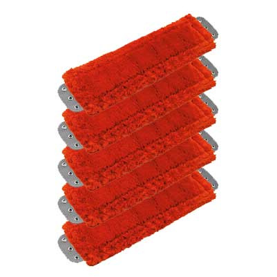 Unger MM40RGW SmartColor red antibacterial microfiber mops