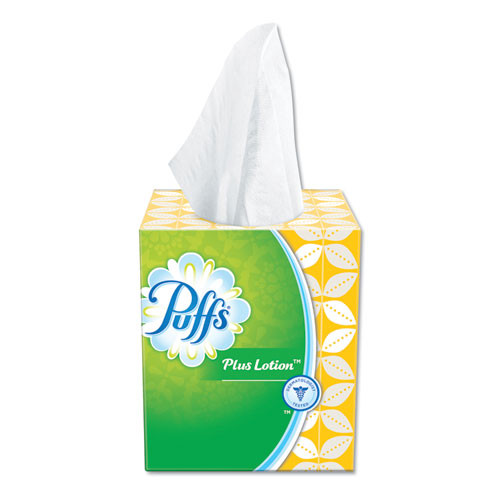 PGC34899CT Puffs Plus Lotion Facial Tissue 1 Ply White 56 Sheets per ...