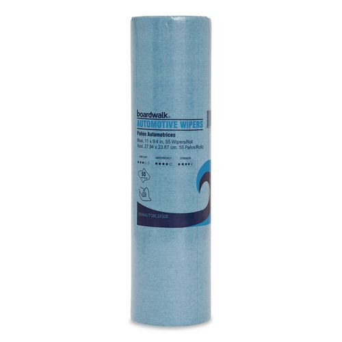 Boardwalk BWKAUTORL1650B Automotive Wiper Rolls 9.4 x 11 Blue 55 per ...