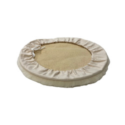 Genuine lambswool polishing bonnet with drawstring skirt