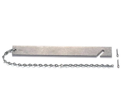 BREAKER BAR for glass or plastic break-front type cabinets.