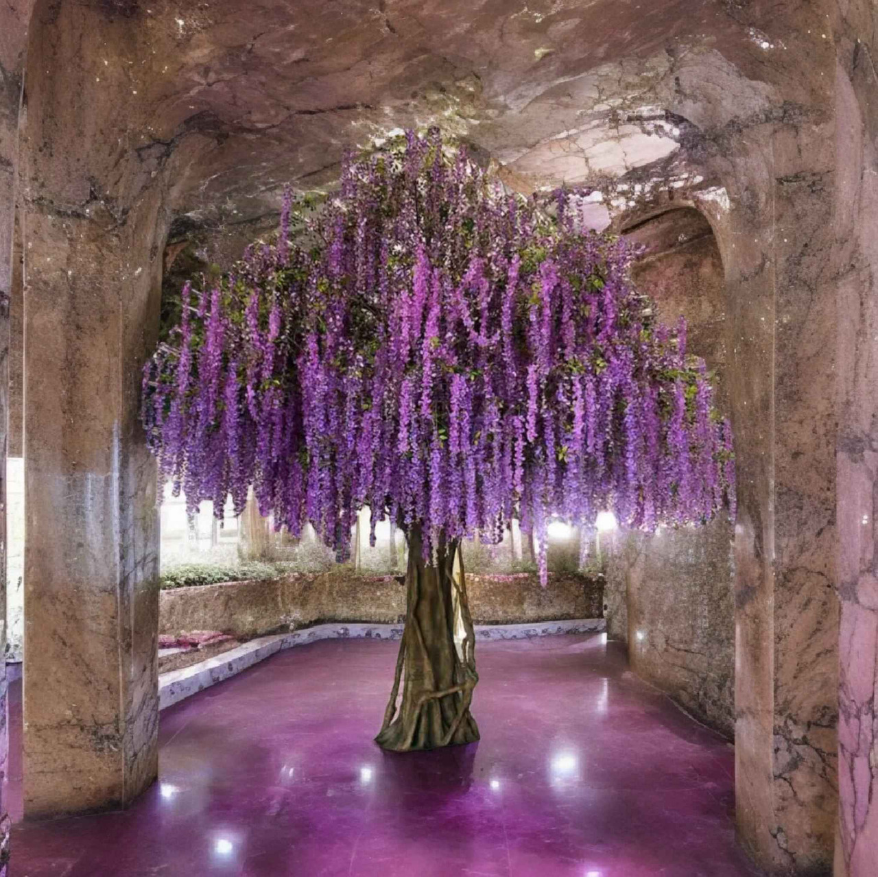 Penelope: Customizable Artificial Purple Wisteria Tree - Large Faux ...