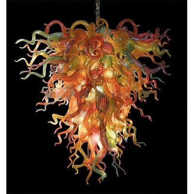 Christiane Multi Colour Hand Blown Glass Art Chandelier - jasboutique.co.uk