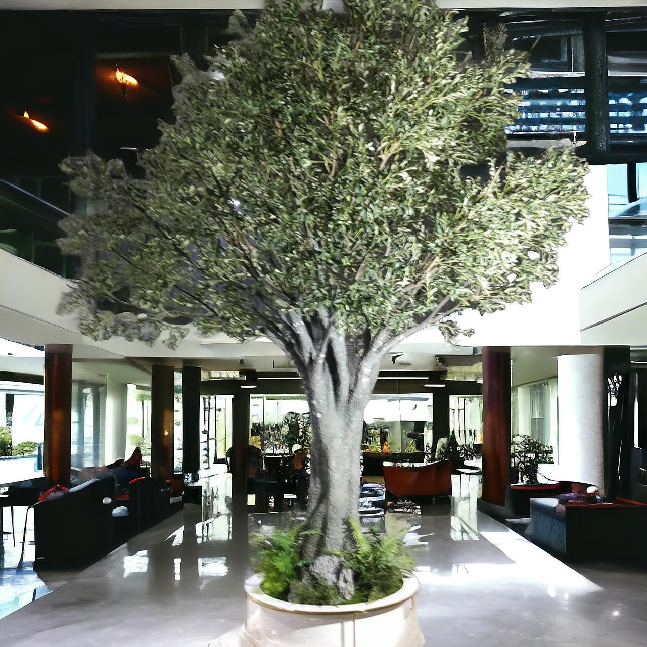 Orla: Extra Large Faux Olive Tree - Artificial Mature Olive Tree ...