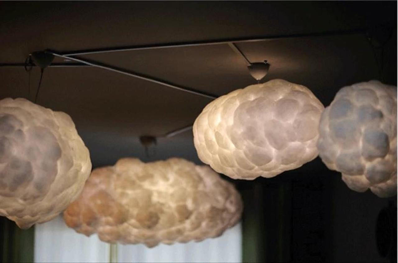 Lilli White Fluffy Cloud Pendant Light - Lighting For Nursery ...