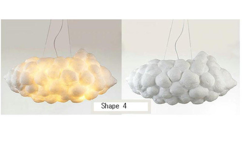 Lilli White Fluffy Cloud Pendant Light - Lighting For Nursery ...