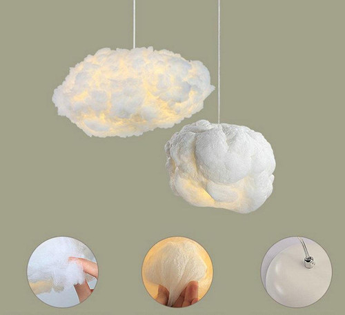 Lilli White Fluffy Cloud Pendant Light - Lighting For Nursery ...