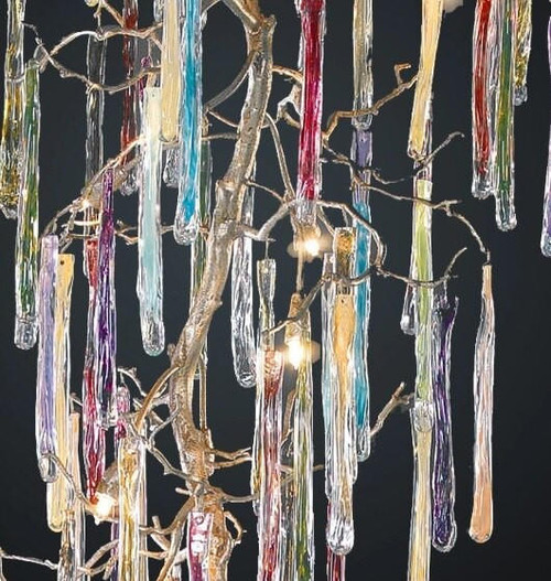 Elle: A Vibrant Symphony of Color - The Multi-Colored Crystal Chandelier