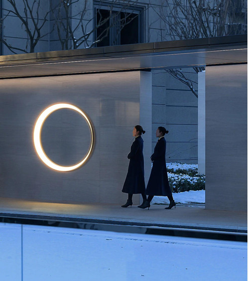 Polaris - Modern Round Wall Light Outdoor - Black Luxury Outdoor ...