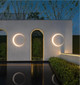 Polaris - Modern Round Wall Light Outdoor - Black Luxury Outdoor ...
