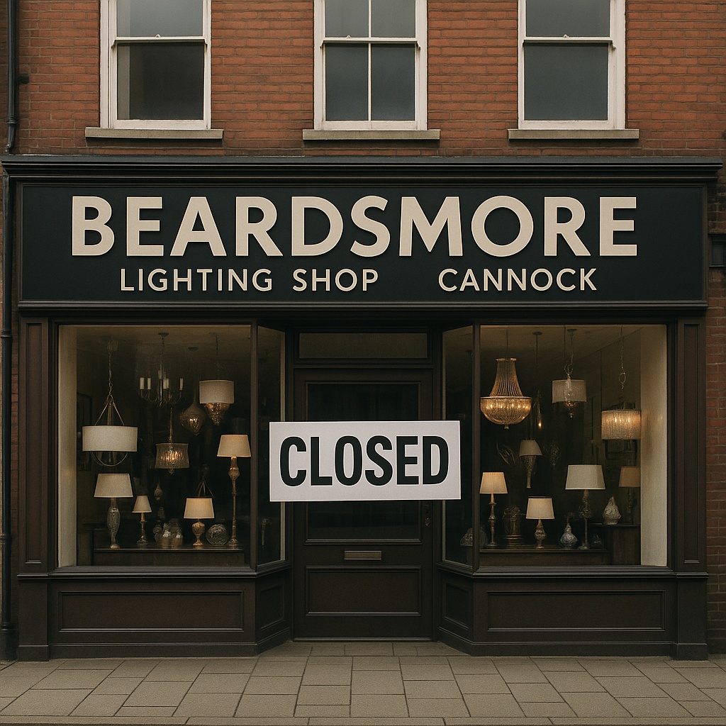 Beardsmore Lighting Shop Cannock: A Local Legacy Closes Its Doors ...
