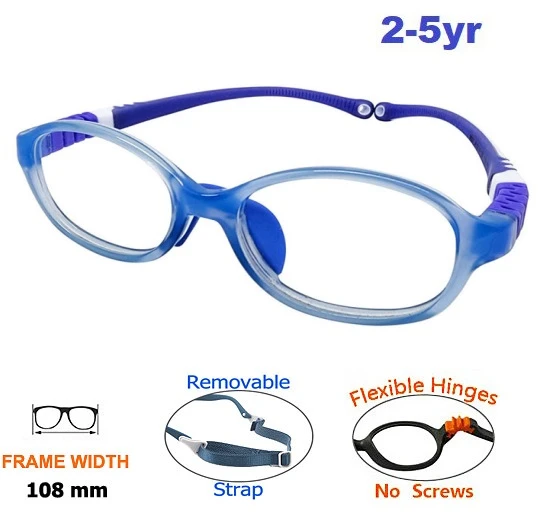 Kids Prescription Glasses Unbreakable, Flexible and Blue Light Lenses ...