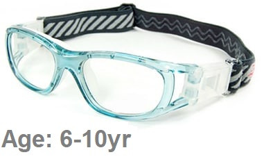 Kids Sports Goggles & Kids Sports Glasses Blue +Rx Lenses - Goggles n More