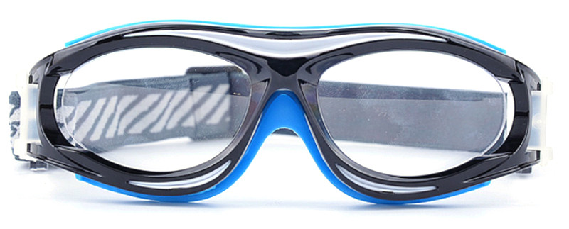 Kids Sports Goggles Glasses BL028 Black Blue +Rx Lenses - Goggles n More