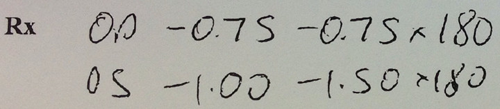 How to Enter Your Glasses Prescription