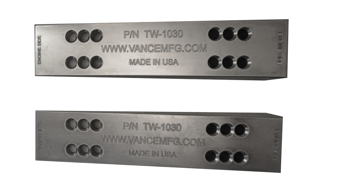 10 Degree Reversible, Machined Billet Transom Wedges