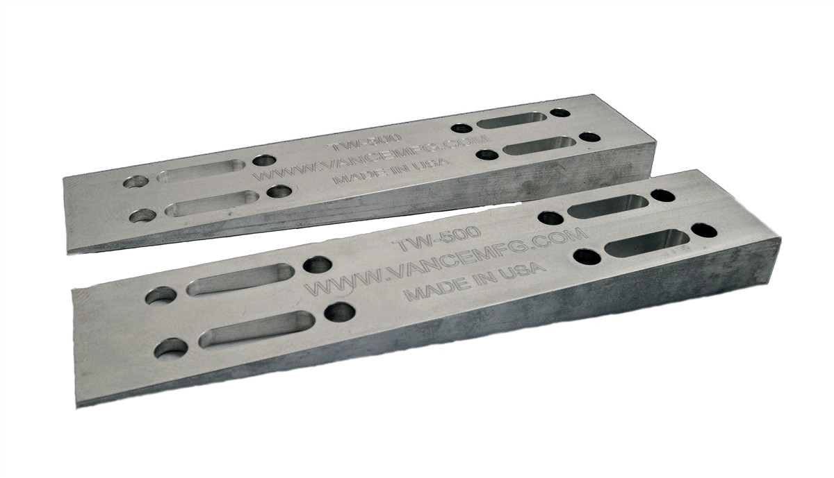 5 Degree Reversible, Machined Billet Transom Wedges