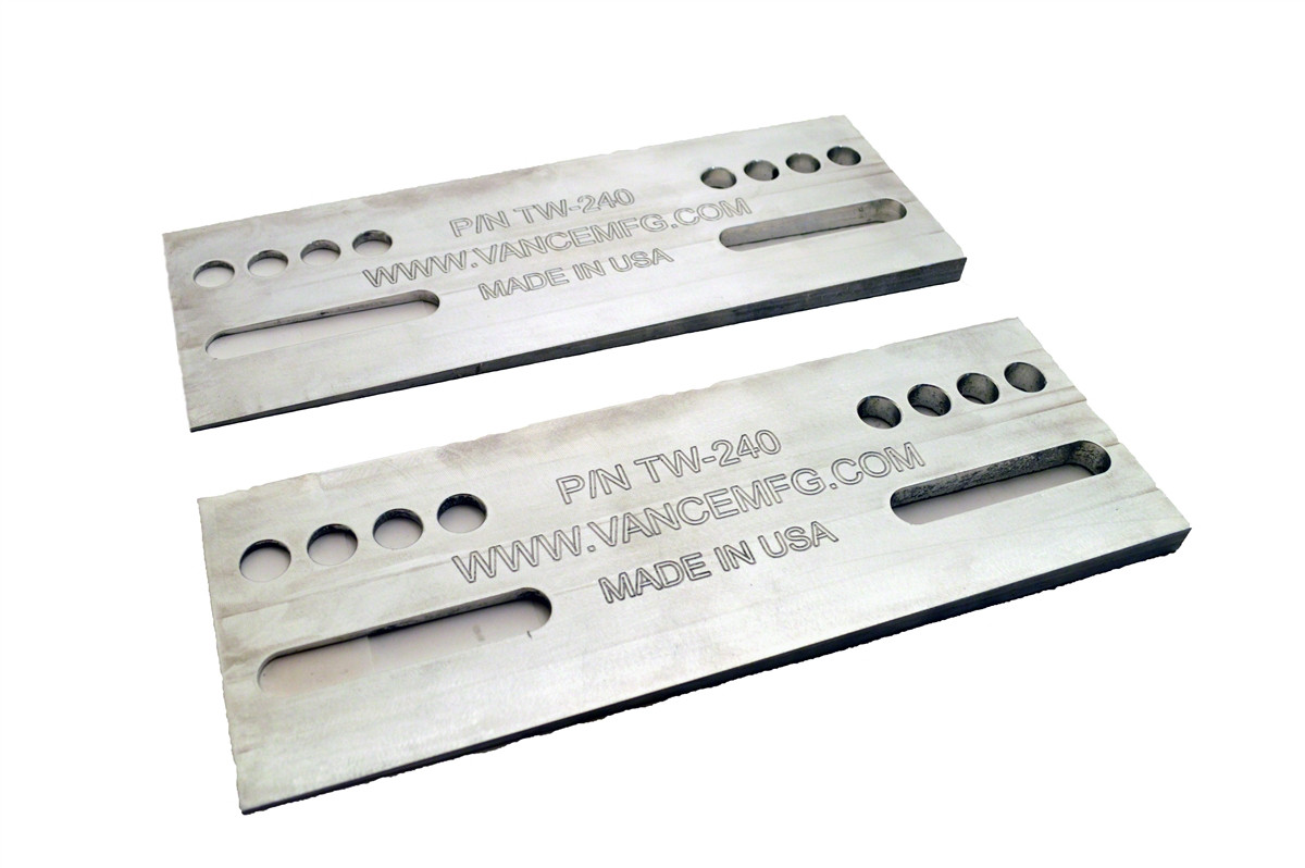 2 Degree Reversible, Machined Billet Transom Wedges