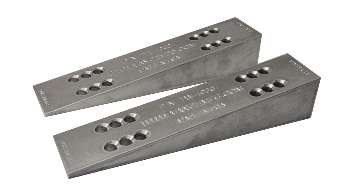 10 Degree Reversible, Machined Billet Transom Wedges