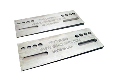 2 Degree Reversible, Machined Billet Transom Wedges