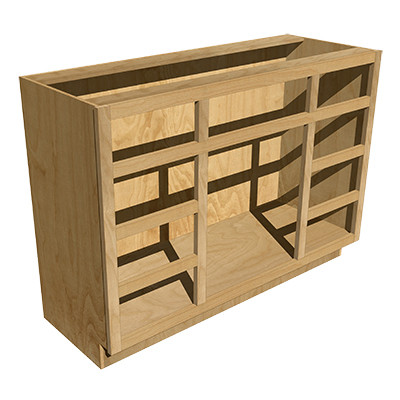 Vanity - 18in Fixed Drawer - White Oak