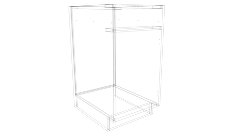 Frameless Base Cabinet- Single Door with Single Drawer