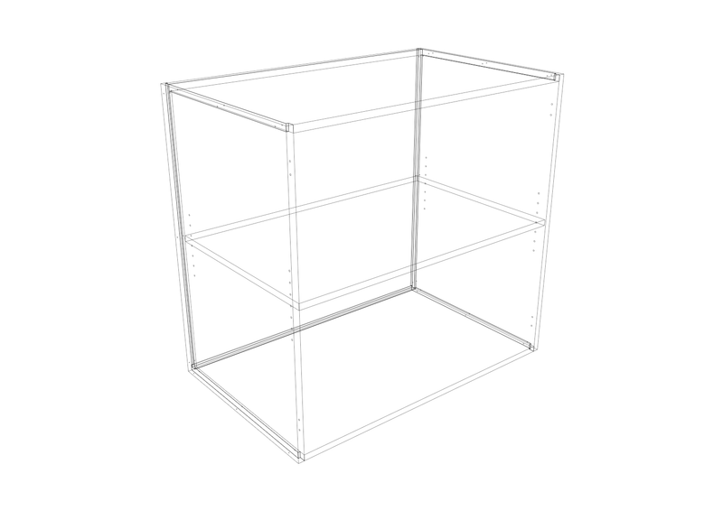 Frameless Wall Cabinet – 24 Inch Deep