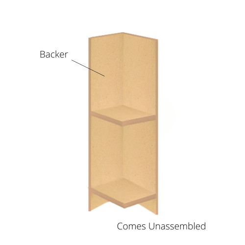 Knick Knack Shelf - Backer Plank MDF - Cabinet Now
