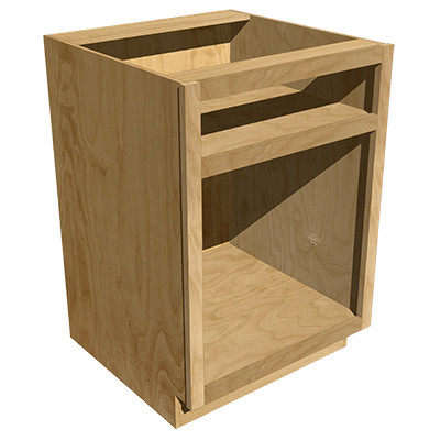 Single Fixed Drawer Base - White Oak