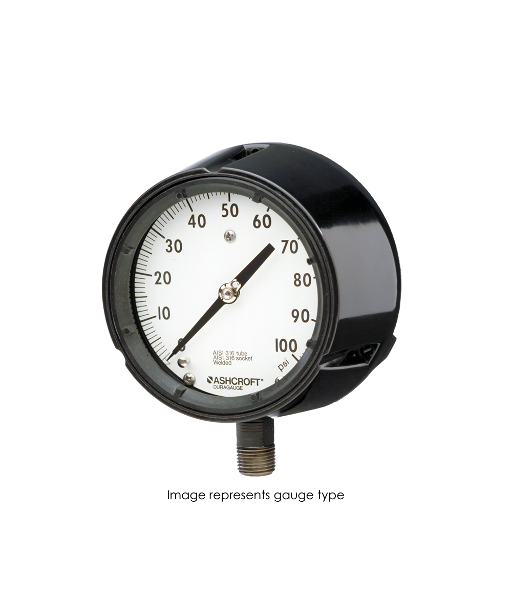 Ashcroft 45-1279-A-S-02L-30IN Type 1279 Duragauge Pressure Gauge 0-30 ...