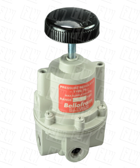 Bellofram Type 70 BP High Flow Back Pressure Air Regulator, 1/4" NPT, 0 ...
