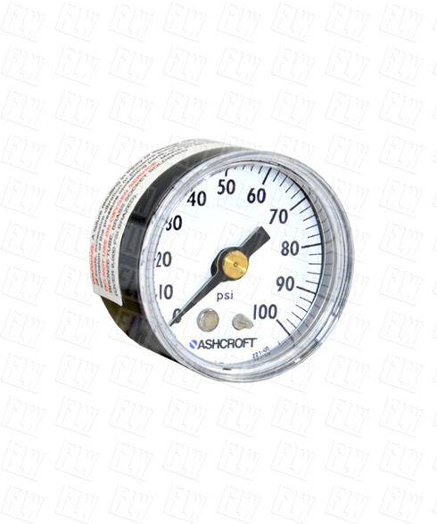 Ashcroft 15-W-1005-H-01B-100# Type 1005 Commercial Pressure Gauge 0-100 ...