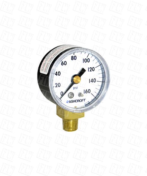 Ashcroft 15-W-1005-H-01L-160# Type 1005 Commercial Pressure Gauge 0-160 ...