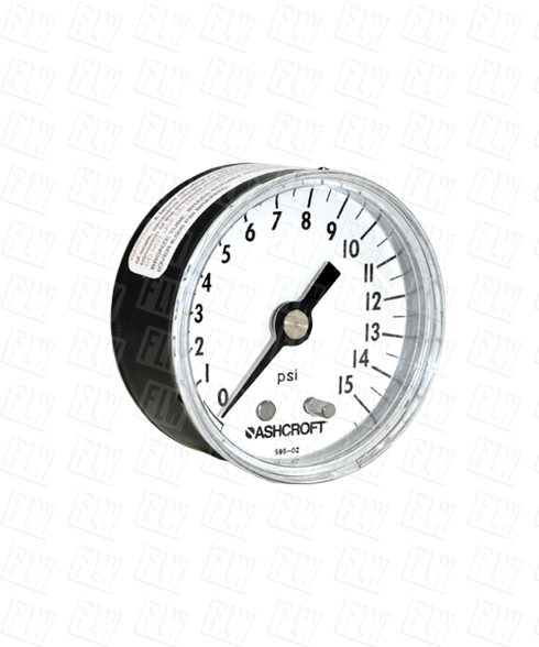 Ashcroft 20-W-1005-H-02B-15# Type 1005 Commercial Pressure Gauge 0-15 ...