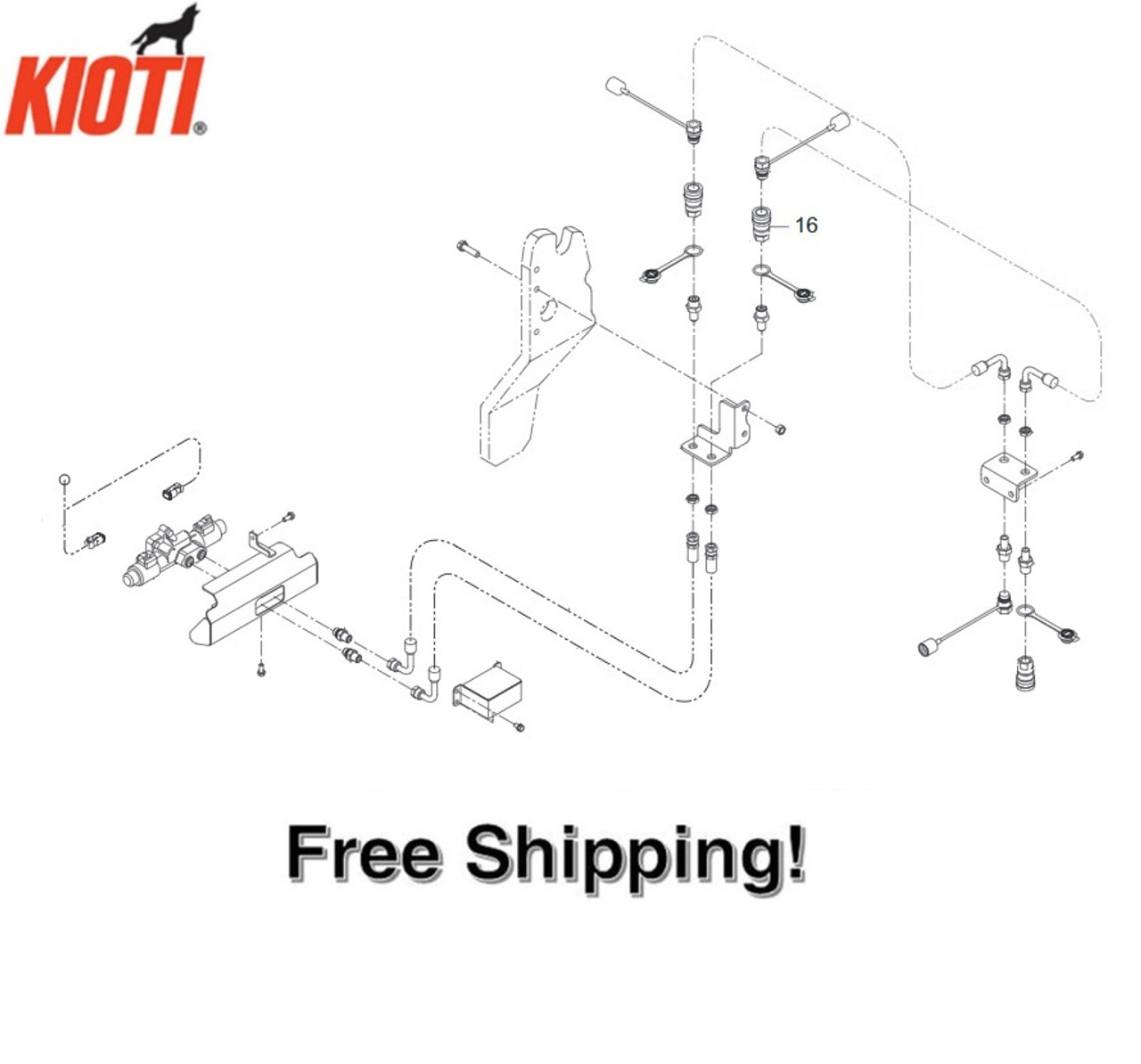 Kioti 3rd Function Hydraulic Valve Kit
