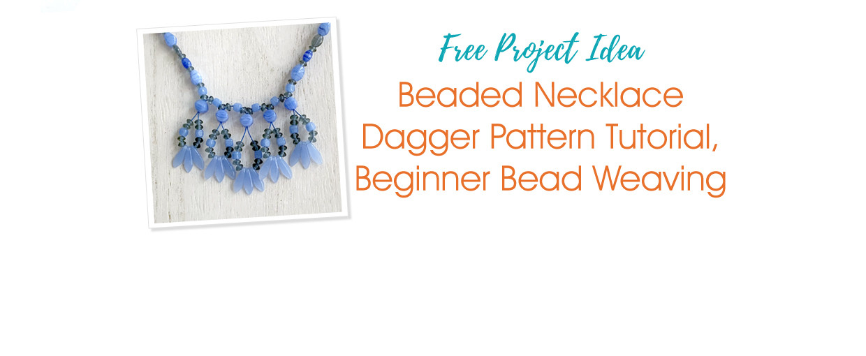 Beaded Necklace Dagger Pattern Tutorial, Beginner Bead Weaving - Soft ...