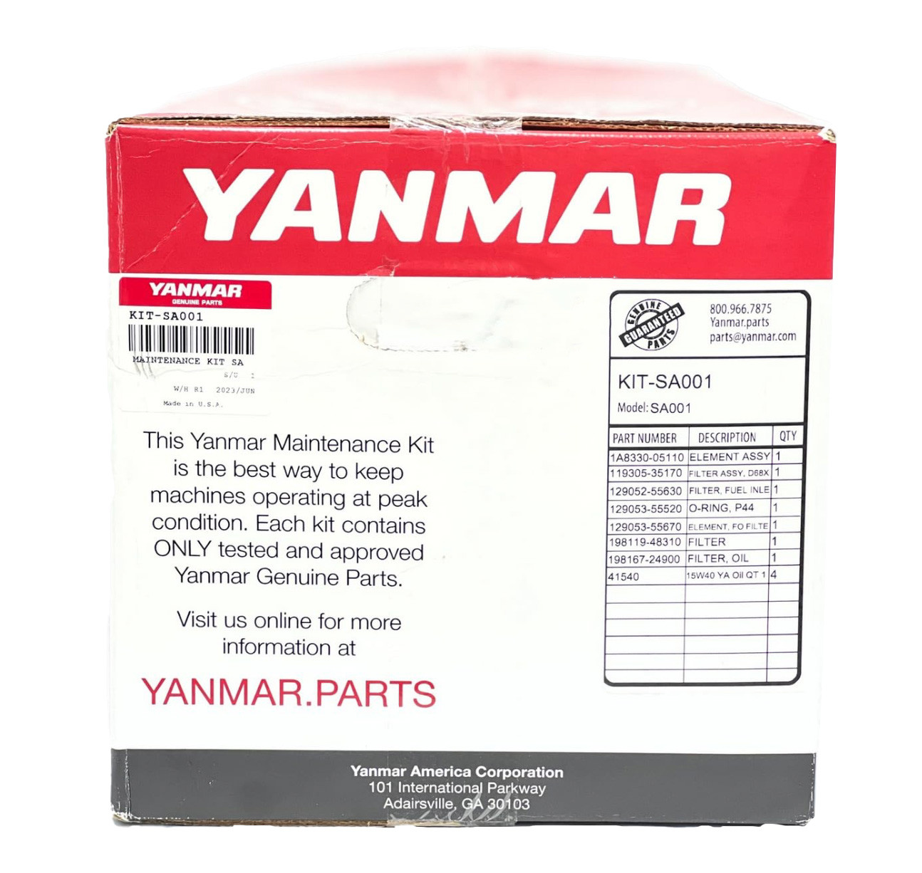 Yanmar SA Series Service Kit