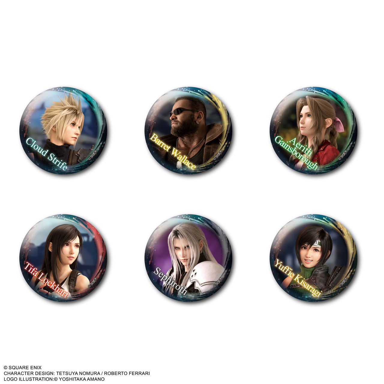 FINAL FANTASY VII REBIRTH Pin Badge Collection (Display) | SQUARE ENIX ...