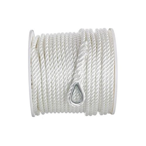 Aamstrand Anchor Line 3 Strand Twisted Nylon - White
