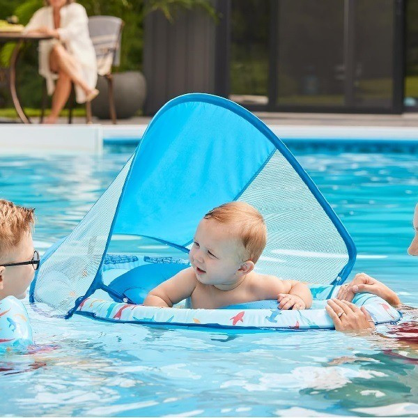 SwimWays Baby Spring Pool Float with Canopy - Shark